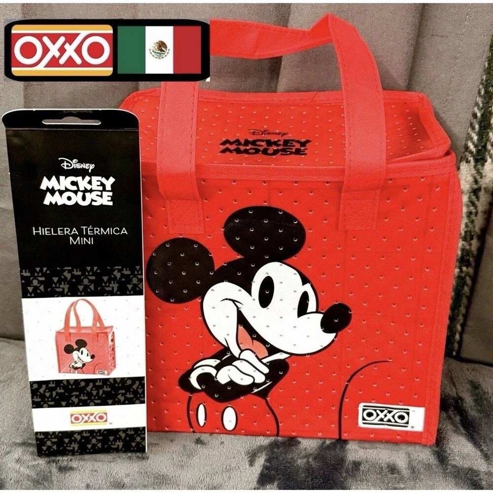 Disney | Other | Disney Red Mickey Mouse Mini Insulated Lunch Bag Oxxo ...